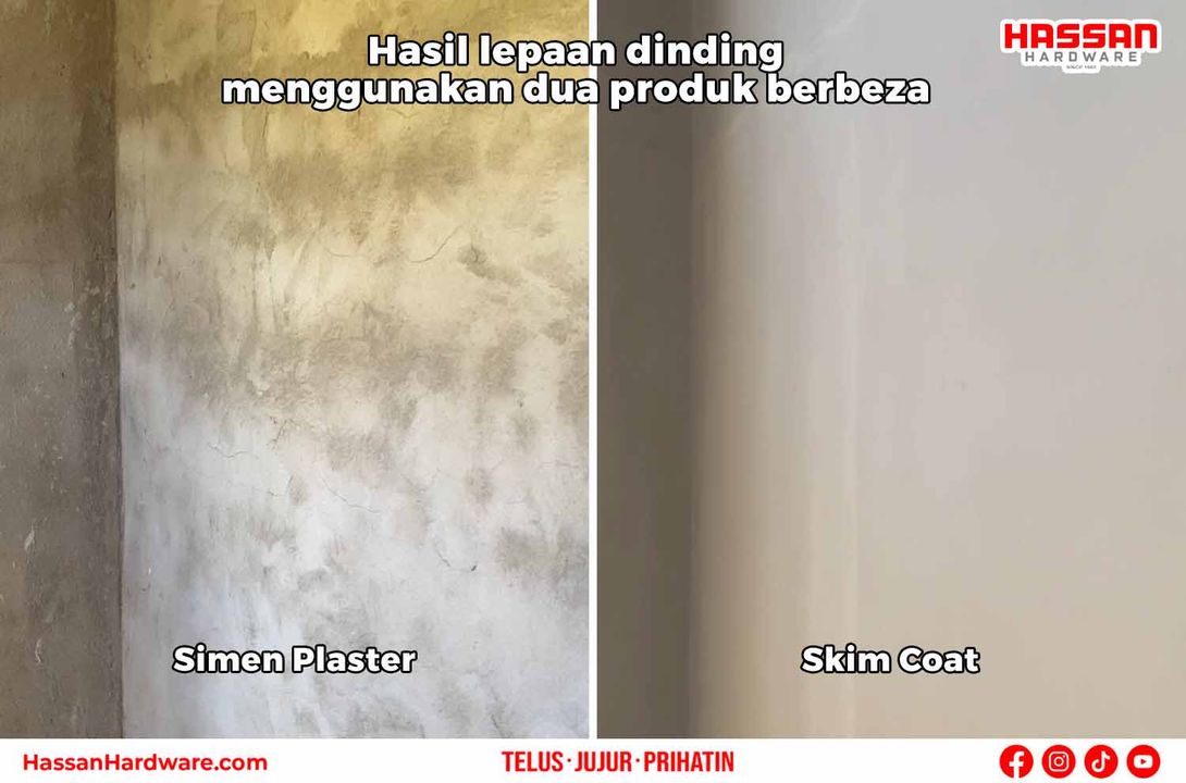 Warnakan dinding rumah anda dengan simen plaster yang betul! Teknik ini ...