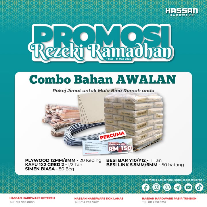 Jimat Masa dan Wang! Combo Awalan Bina Rumah Hassan Hardware Kini ...